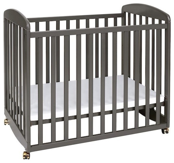 DaVinci Alpha Mini Rocking Crib, Slate - Transitional - Cribs - by ...
