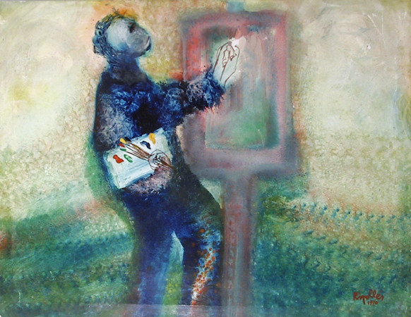 Juan Garcia Ripolles, The Artist I, Oil Painting - Contemporary ...