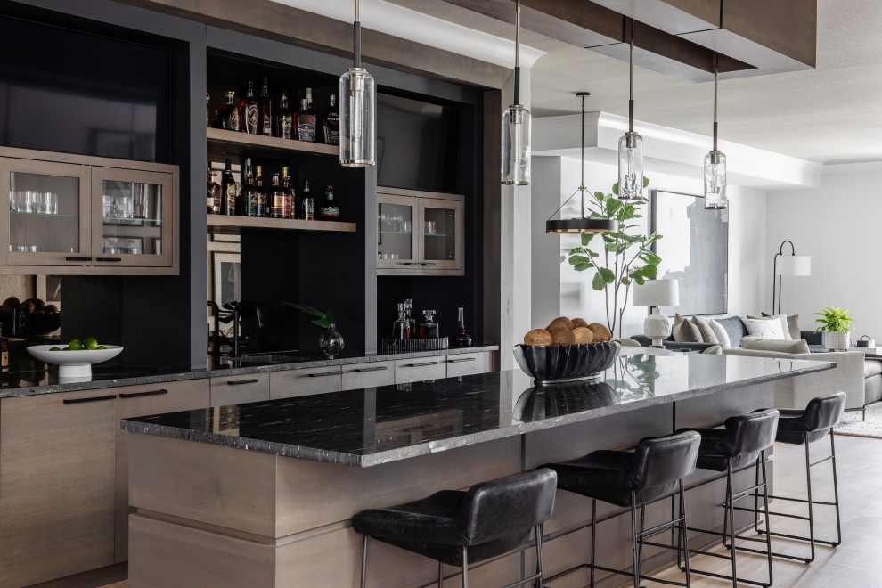 Sharon Ln - Transitional - Home Bar - Charlotte - by Artistic Interior ...