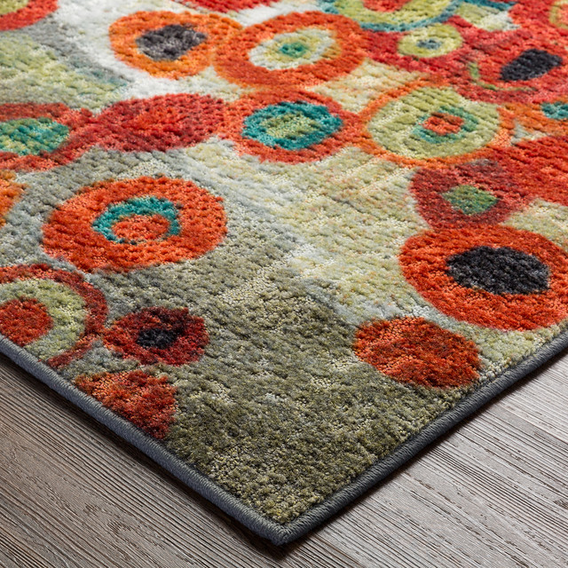 Mohawk Home Tossed Floral Multi Rug, 6'x9' - Contemporary - Area Rugs ...