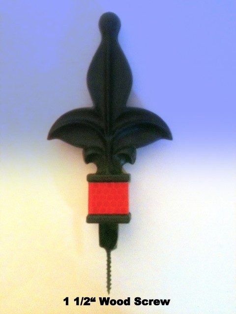 Mailbox and Fence Post Reflector, Large Fluer Dis Lis - Transitional ...