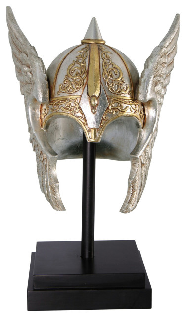 Valkyrie Helmet Statue With Museum Mount - Traditional - Decorative ...