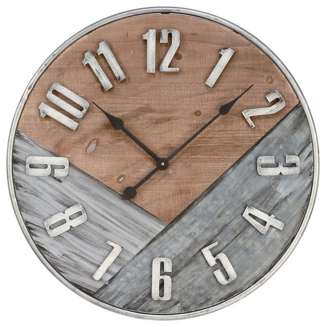 Rustic Wall Clock - Farmhouse - Wall Clocks - by Tripar International ...