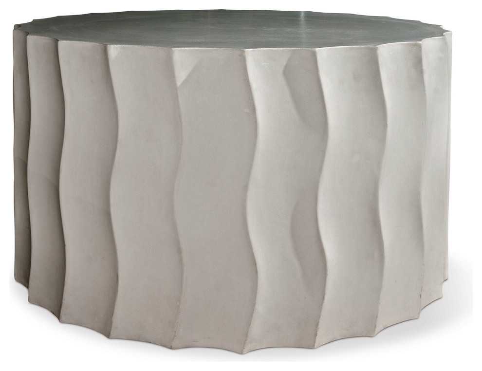Wave Accent Table, Wide - Contemporary - Outdoor Side Tables - by ...