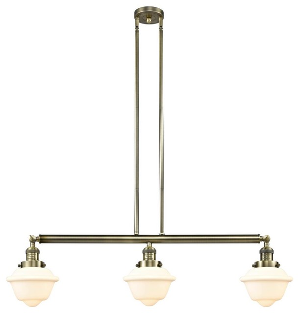 3-Light 40" Island Light - Bulbs Included - Industrial - Kitchen Island ...