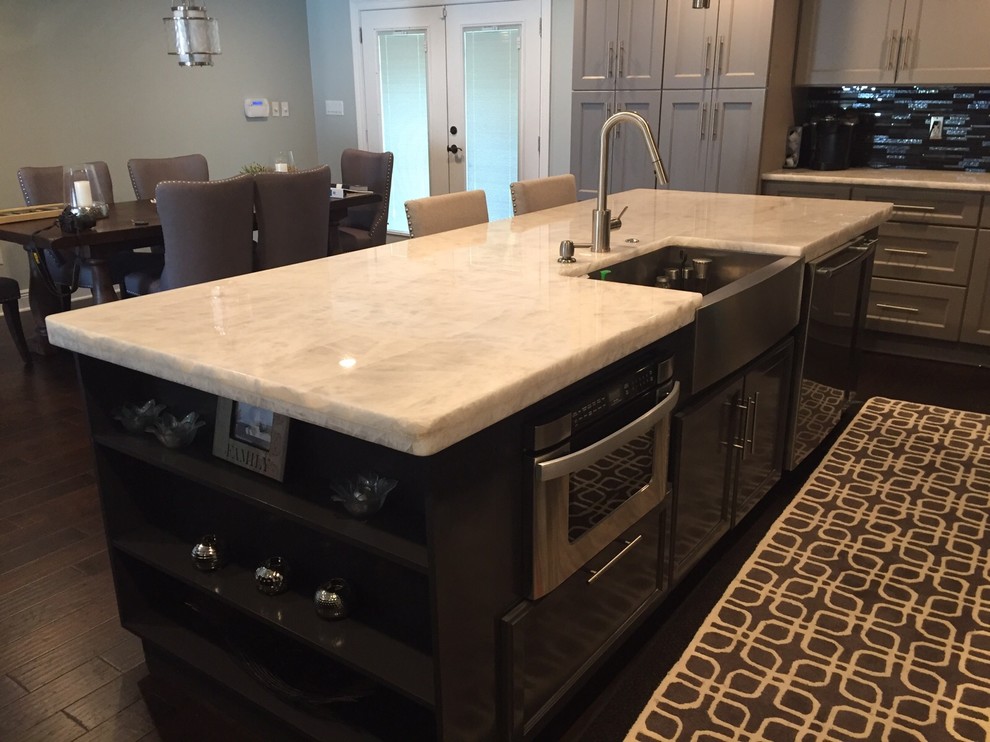 Cristallo Quartzite Countertop - Contemporary - Kitchen - New Orleans ...