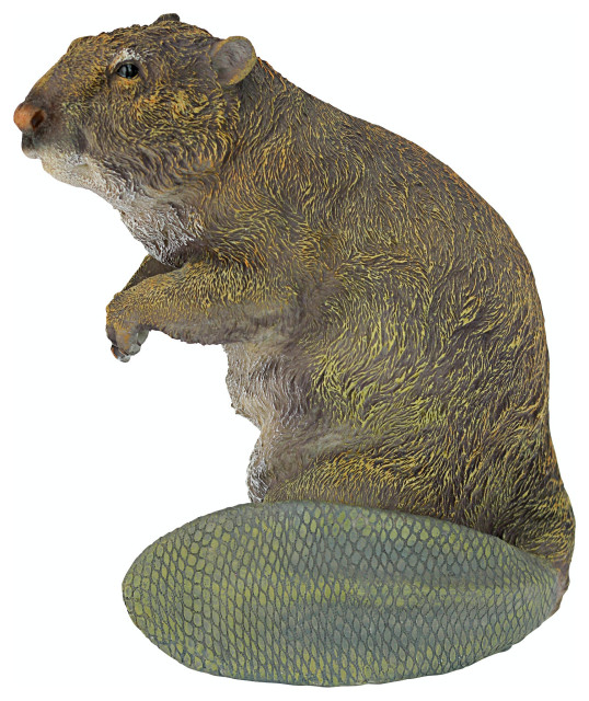 Standing Beaver Statue - Contemporary - Garden Statues And Yard Art ...