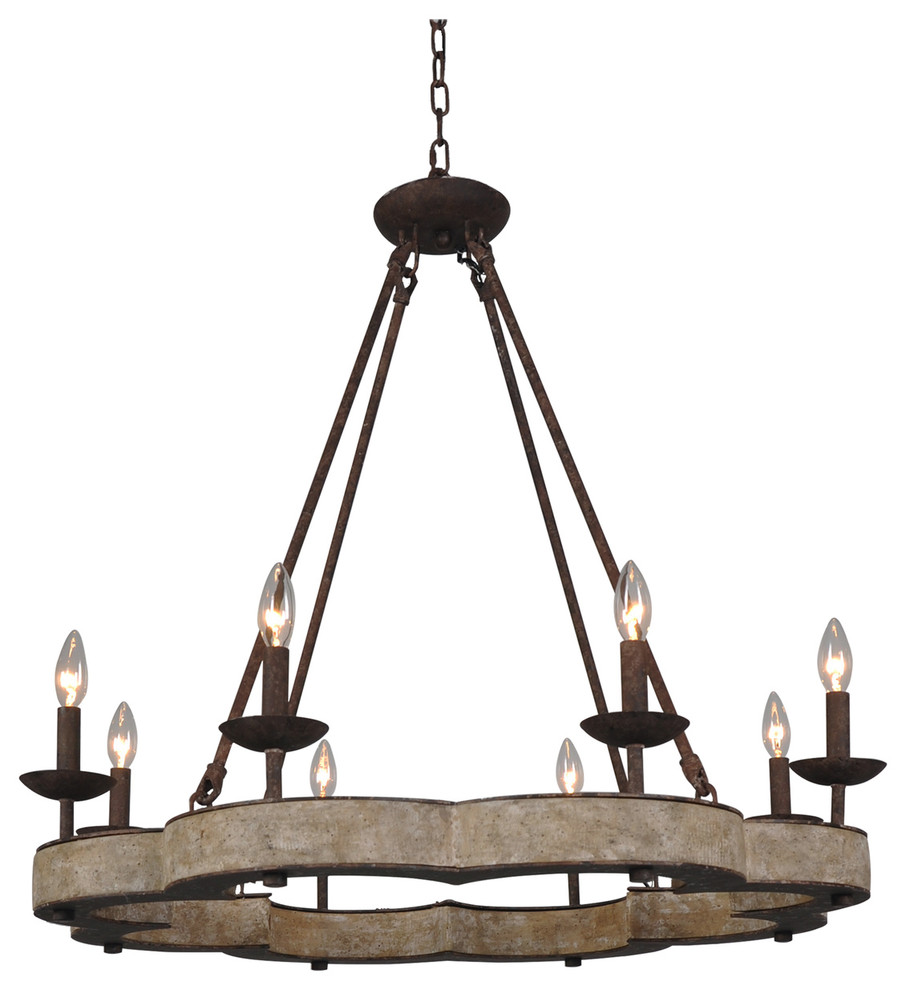 Terracotta Designs VANDA Chandelier - Rustic - Chandeliers - by Halen ...