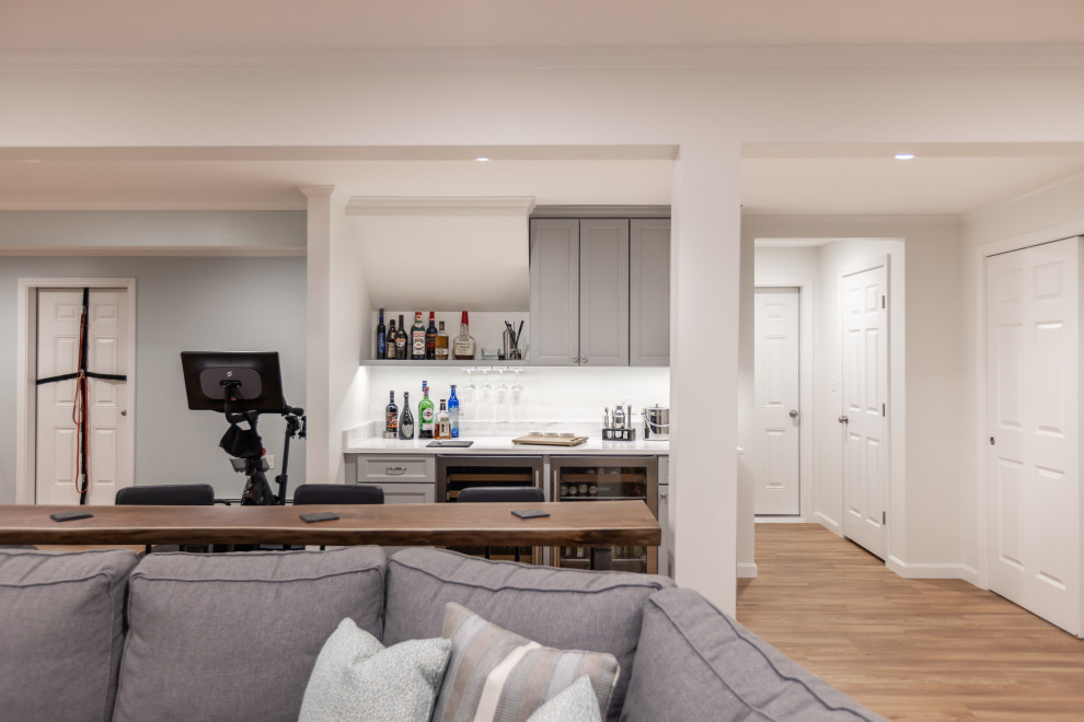 Beverly Basement - Modern - Basement - Boston - by WORKS by Jesse ...