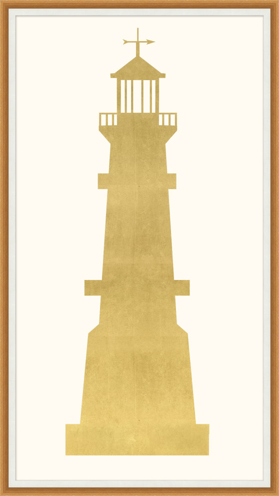Gold Lighthouse 3, Giclee Reproduction Artwork, 35.25x63.25 ...