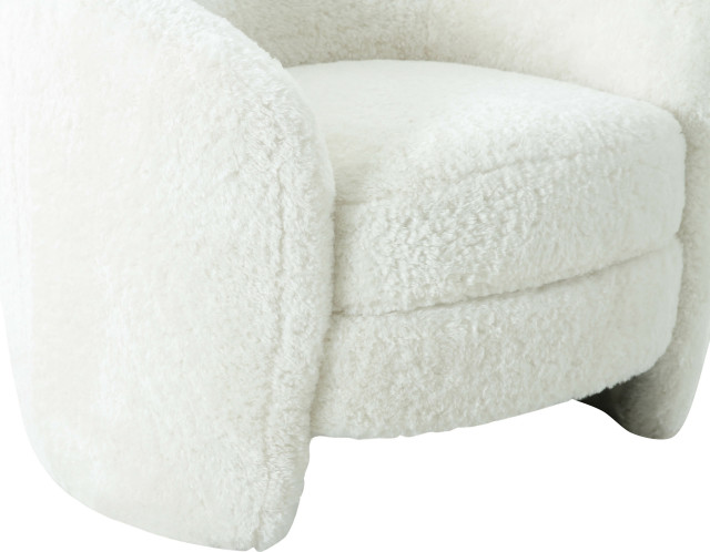 Dakota Faux Shearling Armchair - Contemporary - Armchairs And Accent ...