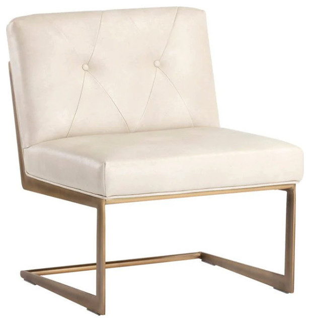 Kendale Lounge Chair, Bravo Cream - Contemporary - Armchairs And Accent ...