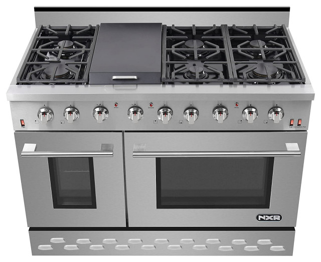 NXR 48" Pro-Style Propane Gas Range with 7.2 cu.ft. Convection Oven ...