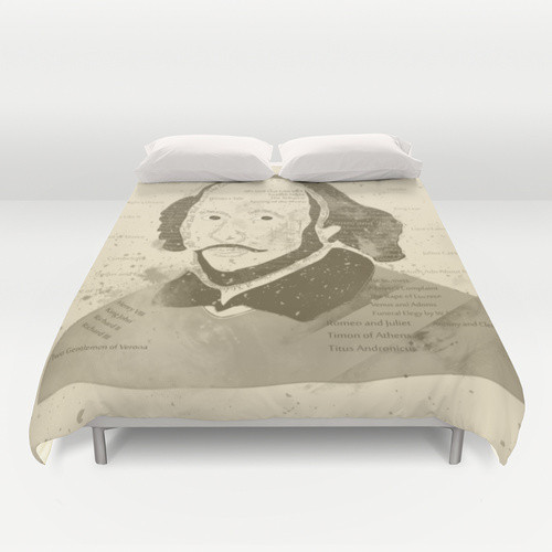 William Shakespeare Vintage Duvet Cover, Full - Contemporary - Duvet ...