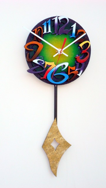 Time 7 Wall Clock - Contemporary - Wall Clocks - by david scherer | Houzz