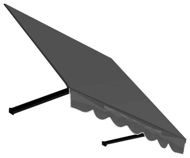 Awntech 6' Dallas Retro Acrylic Fabric Fixed Awning, 44" x 36 ...