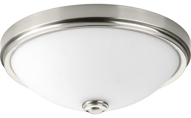1-Light DC LED Flush Mount, 19" dia., 7-1/8" ht. - Transitional - Flush ...