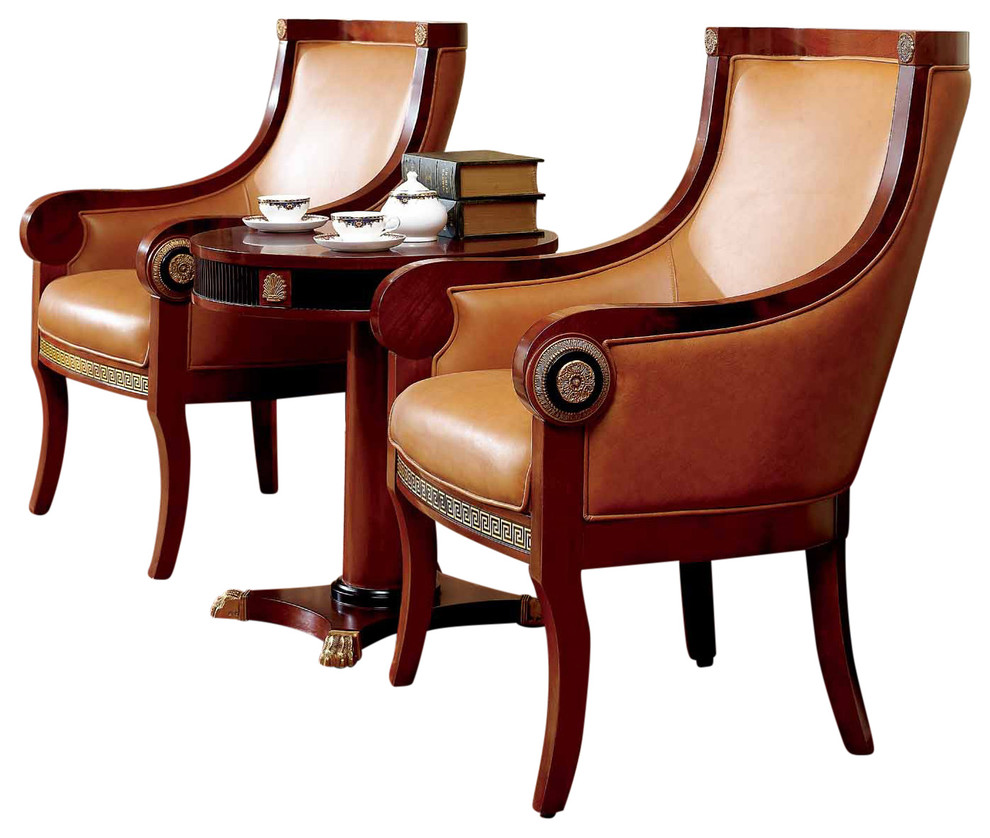 Surround Chair With Bronze and Black Accents - Traditional - Armchairs ...