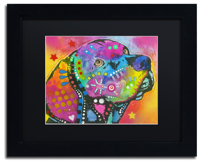 Dean Russo 'Psychedelic Lab' Framed Art, 11x14, Wood Frame, White Mat ...