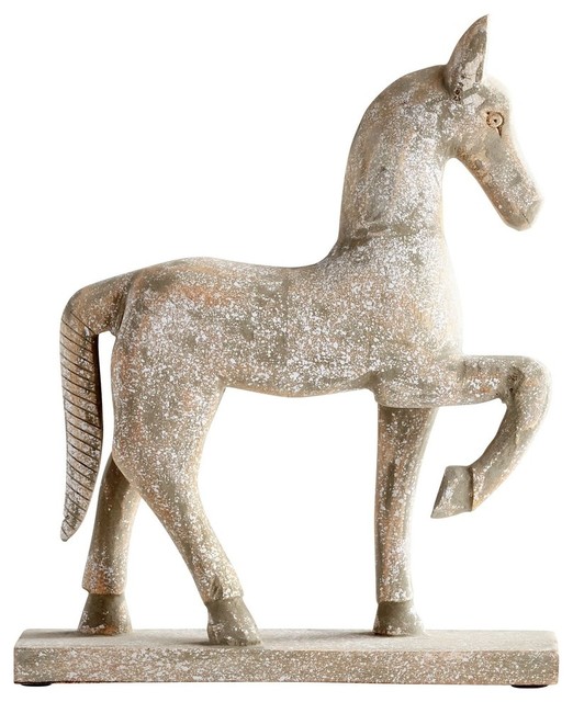 CYAN DESIGN 08970 Small Rustic Canter Sculpture - Farmhouse ...
