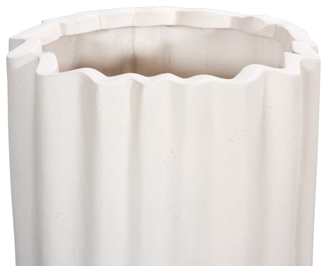 Tulip Flower Planter, Slim Tall, 19x19x28"h - Transitional - Outdoor ...