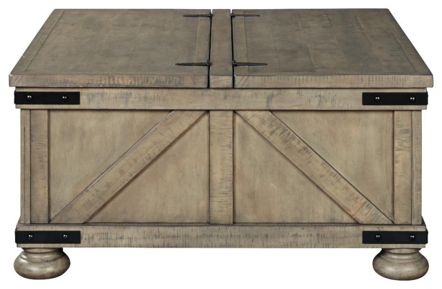 Aldwin Coffee Table With Storage - French Country - Coffee Tables - by ...