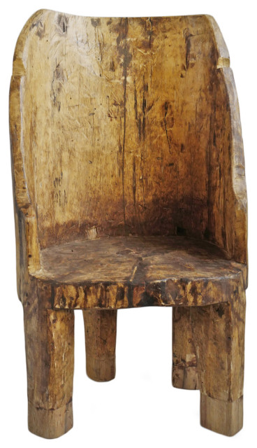 Consigned Vintage Naga Tribe Chair 14 - Rustic - Armchairs And Accent ...