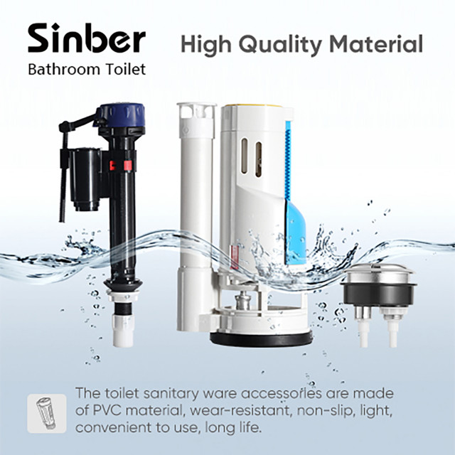 Sinber 28" One Piece Bathroom Toilet with Cotton White Finish and and ...