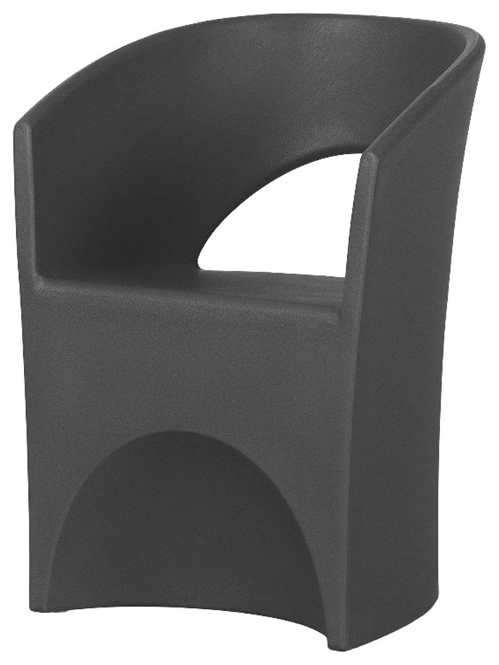 Scandinavian Gray Patio Chair Dalya South Shore - Transitional ...