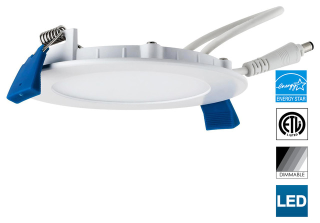 Sunlite LED 4" Round Slim Downlight, 10W, Dimmable, 50K Super White ...
