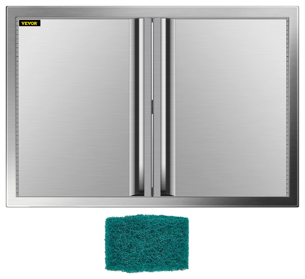 VEVOR 31X24" Outdoor Kitchen Access Door BBQ Island Stainless Steel ...