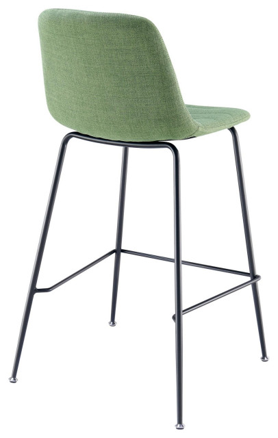 Caleb Fabric Counter Stool, (Set Of 4) - Midcentury - Bar Stools And ...