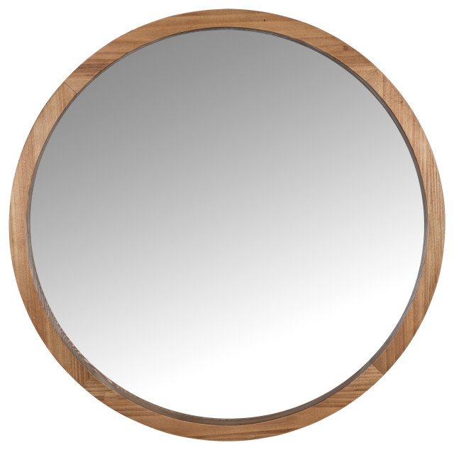 Stratton Home Decor Farmhouse Monica Wall Mirror, 28.00x2.25x28.00 ...