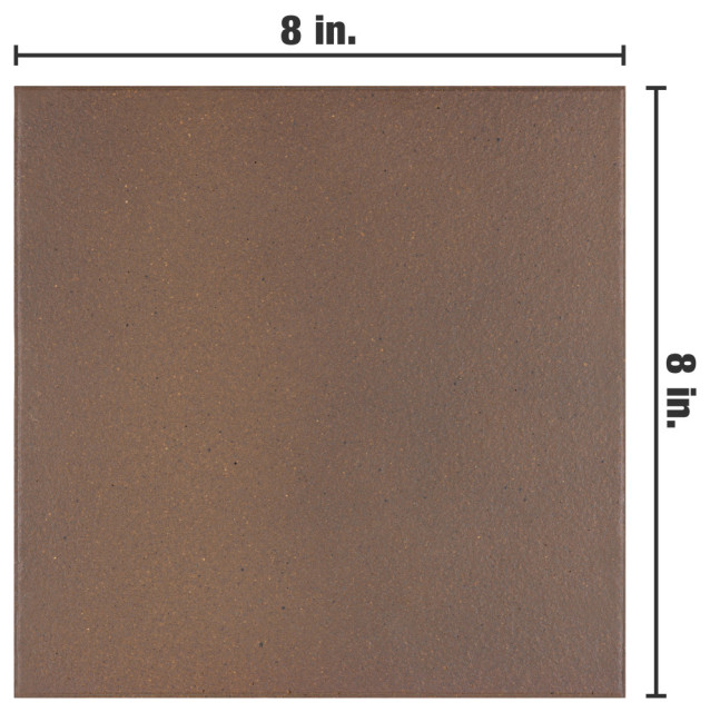 Quarry Flame Brown Ceramic Floor and Wall Tile - Contemporary - Wall ...