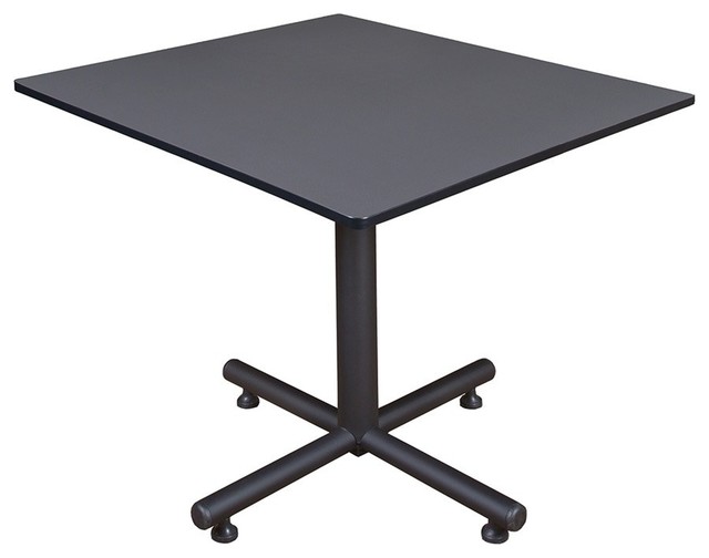 Kobe 48" Square Breakroom Table, Gray, 48" - Contemporary - Dining ...