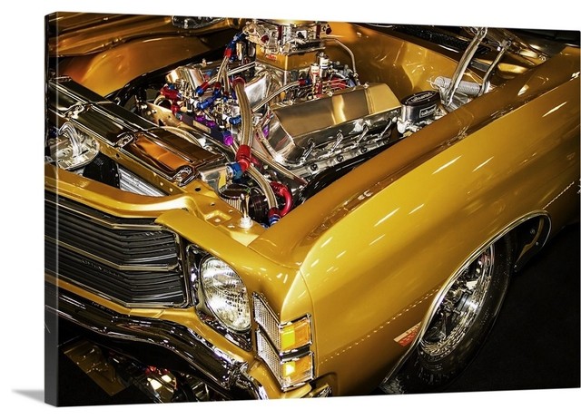 Heavy Chevy Wrapped Canvas Art Print, 18"x12" - Contemporary - Prints ...
