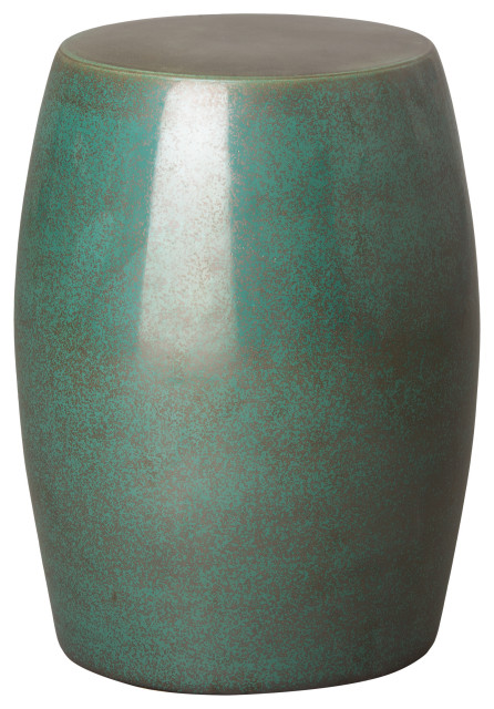 Round Smooth Stool Graphite Green 14x19 - Contemporary - Accent And ...