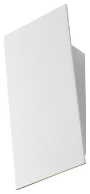 Sonneman Angled Plane 7.75" Narrow LED Wall Sconce in Textured White, 4 ...