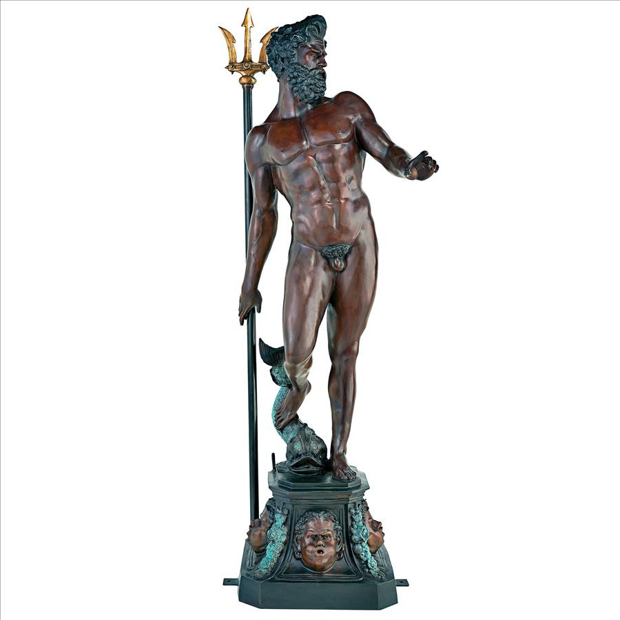 Design Toscano Poseidon God Of The Sea Bronze Statue - Beach Style ...