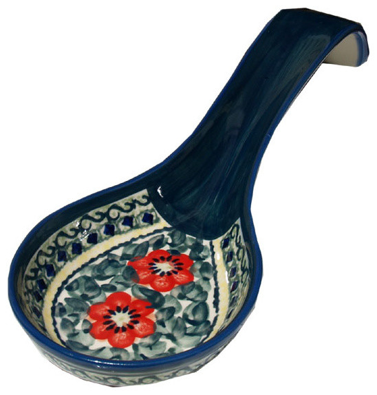 Polish Pottery Spoon Rest, Pattern Number: 134AR - Farmhouse - Spoon ...