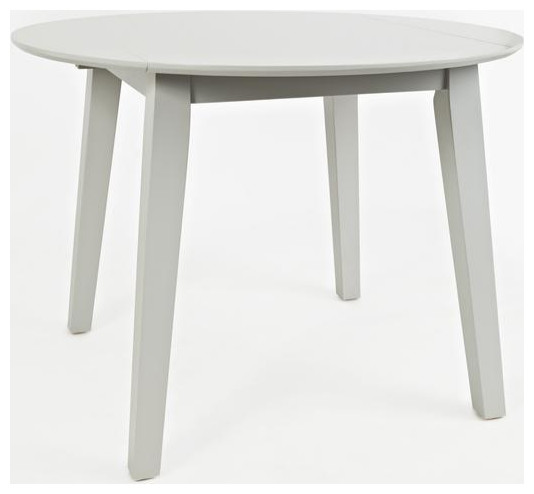 Simplicity Round Dropleaf Table - Dove - Transitional - Dining Tables ...
