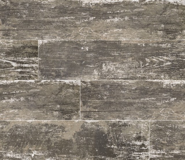 Vintage Silver Matte Porcelain Tile, Large - Traditional - Wall And ...