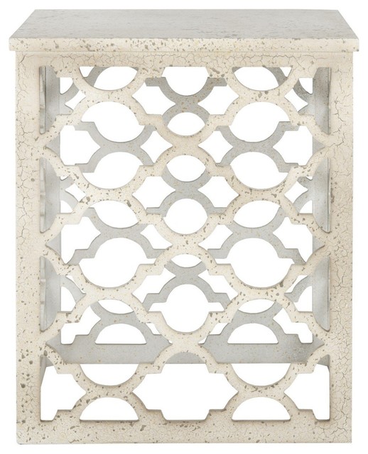 Safavieh Lonny End Table, Distressed White, Distressed White ...