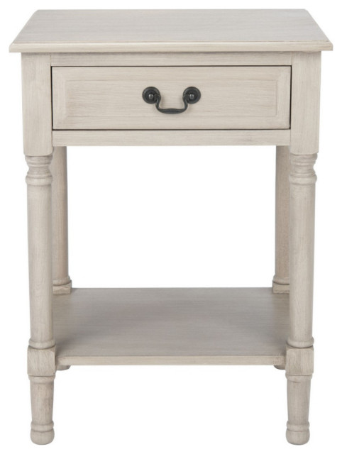 Nellie One Accent Table Greige - Traditional - Side Tables And End ...