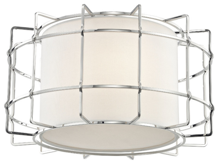 Hudson Valley Lighting 1514-PN Sovereign 2-Light LED Flush Mount ...