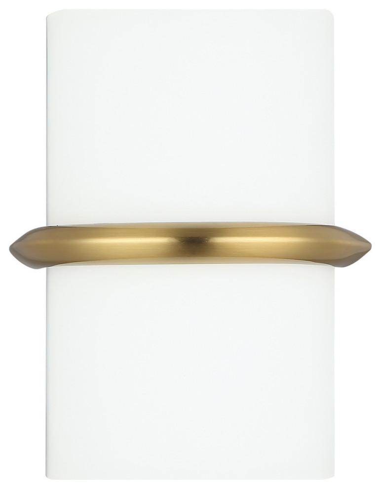Wallace LED Wall Sconce, White - Transitional - Wall Sconces - by ...