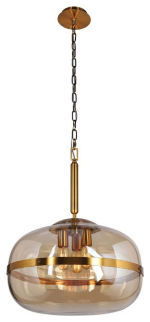 3 Light Large Pendant - 19.75 Inches Wide by 24.25 Inches High ...