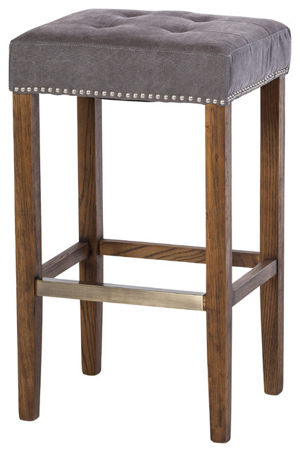 Ashford Counter Fabric Stool - Transitional - Bar Stools And Counter ...