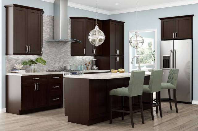 Sonoma Mocha Kitchen Cabinets - Modern - Kitchen - by Bliss Cabinets