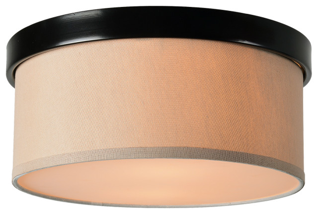 Kenroy 93624ORB 2-Light Flush Mount, Paige - Transitional - Flush-mount ...